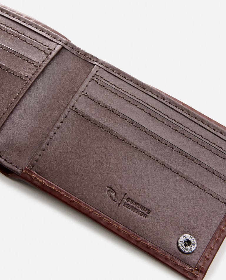 RIP CURL STARK SNAP RFID SLIM - CHESTNUT – Whangamata Surf Shop