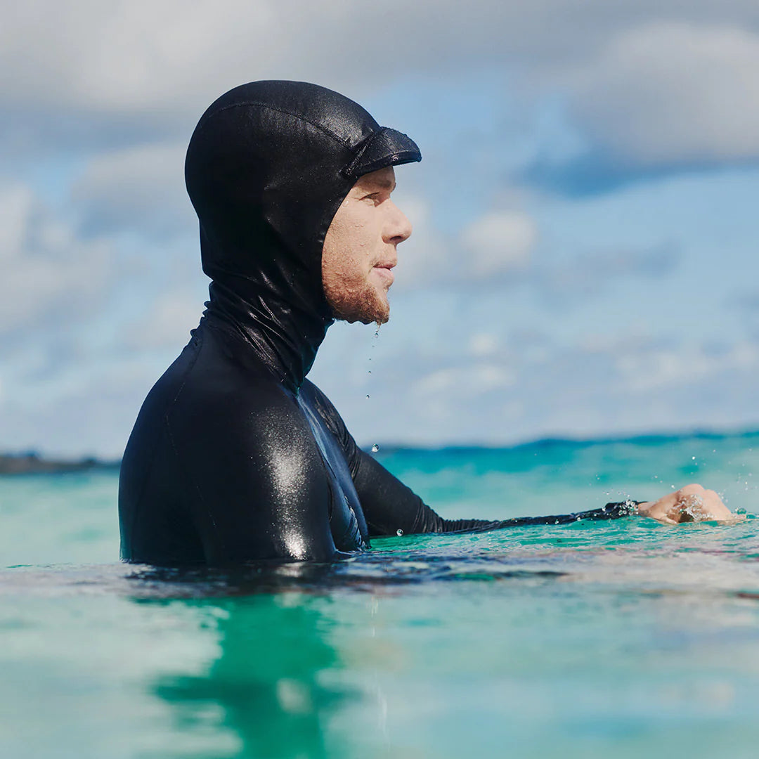 FLORENCE MARINE X STANDARD ISSUE LONG SLEEVE HOODED RASH GUARD - BLACK ...