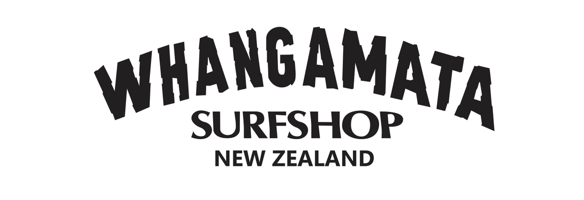 WHANGA SURF SHOP CORE LOGO STICKER - BLACK – Whangamata Surf Shop